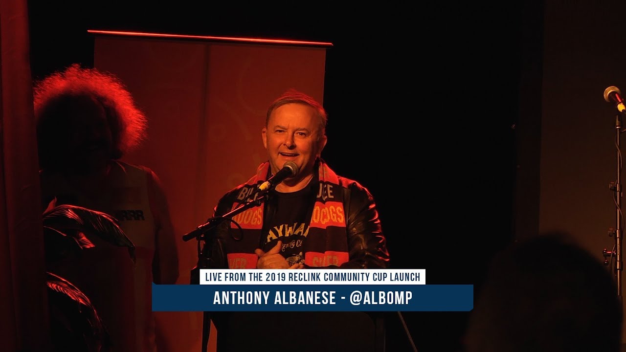 Anthony Albanese Speech - 2019 Reclink Community Cup Launcy @ The Espy ...