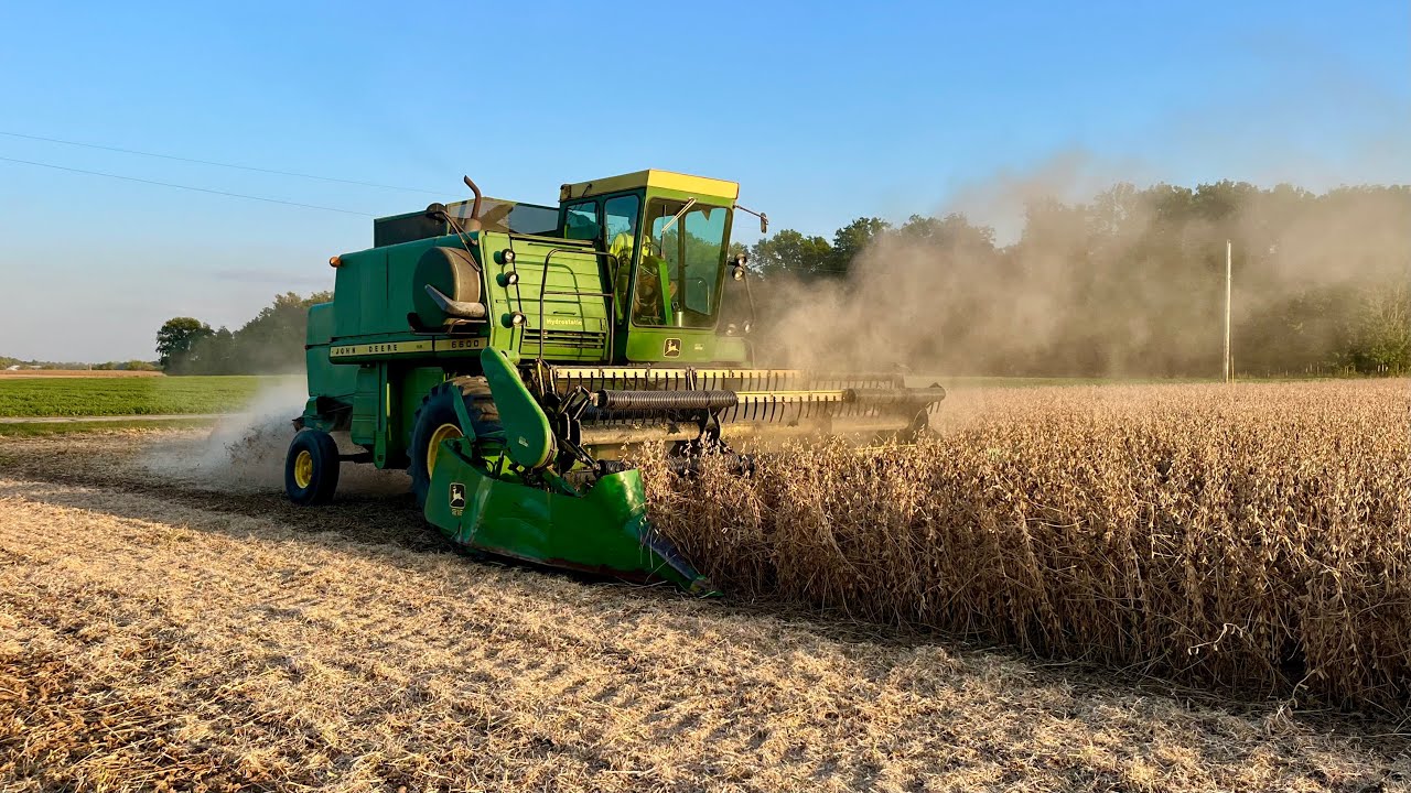 First Day of Harvest with the New Combine! - YouTube