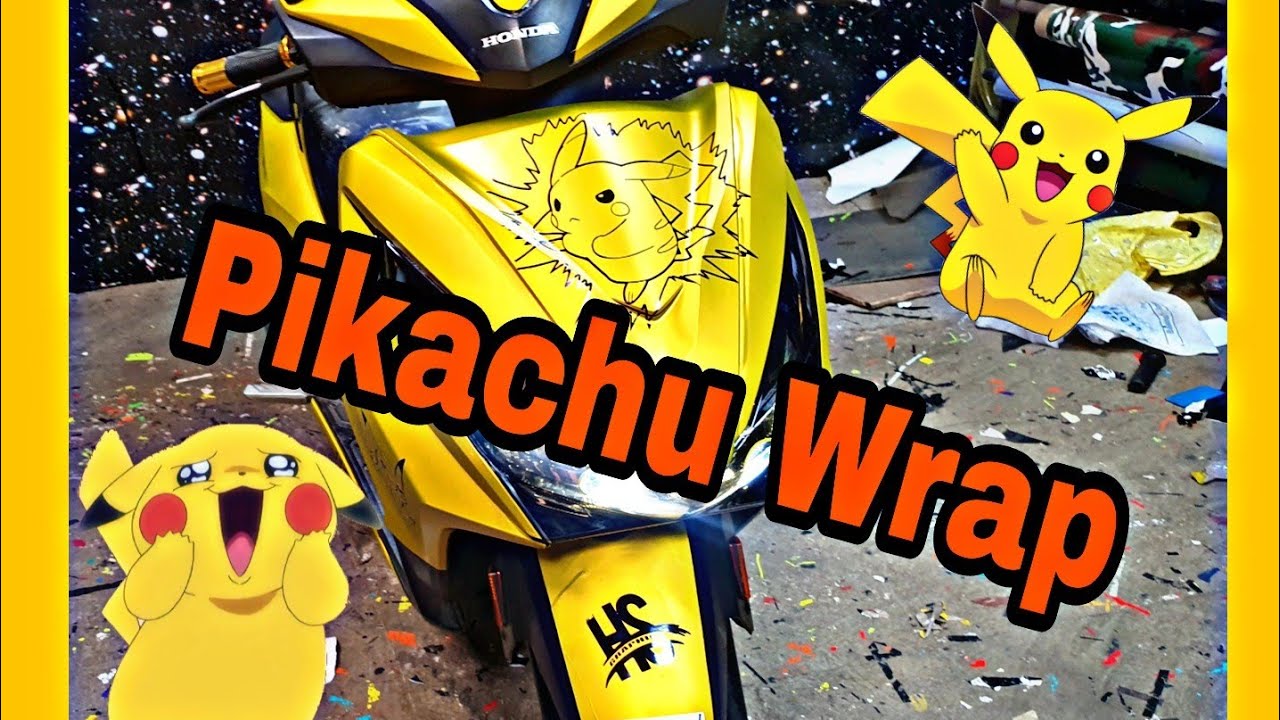 Honda Grazia Body Wrap | GRAZIA MODIFY in Pikachu | Honda grazia ...