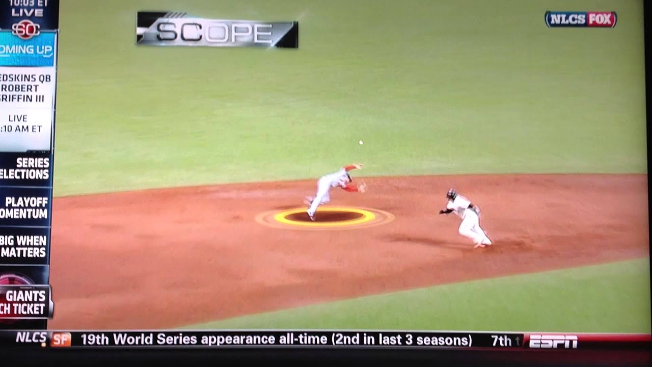 NLCS Giant Triple Hit - YouTube