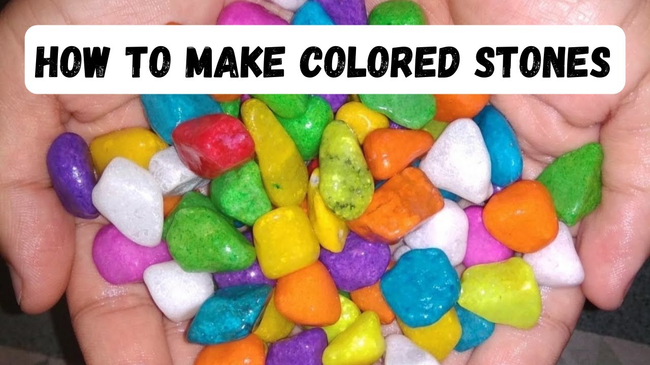 How to Make Coloured Stones WITHOUT Stones - YouTube