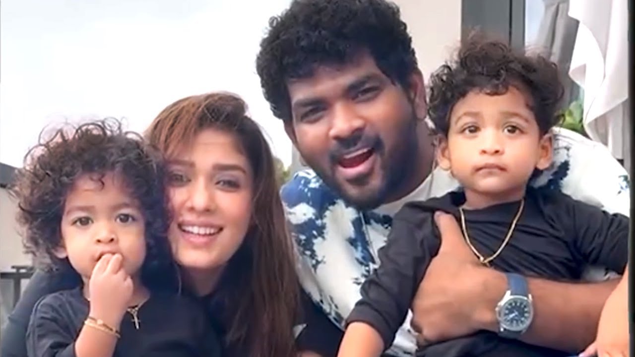 Nayanthara & Vignesh Shivan Babies Naughty Moments😍 | Uyir & Ulag Twin ...