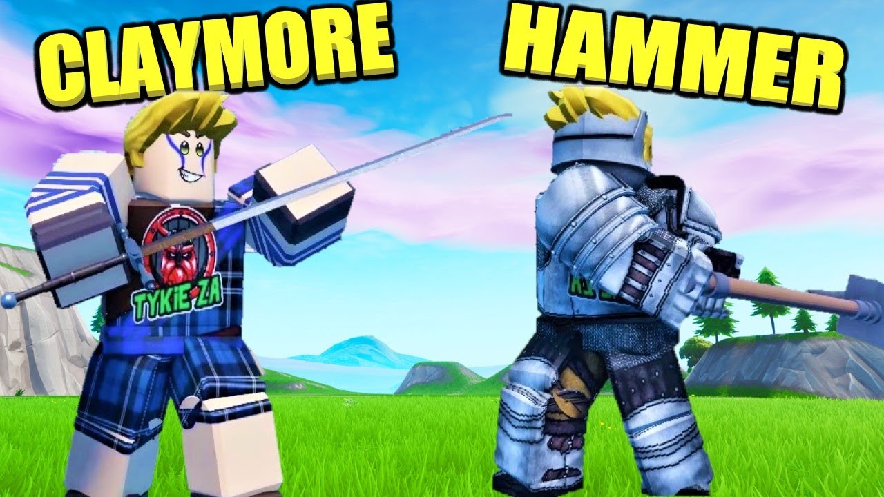 Roblox Warlords Scottish vs English CLAYMORE VS HAMMER - YouTube