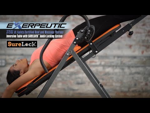 4540 - EXERPEUTIC 375SL UL Safety Heat and Massage Inversion Table with ...