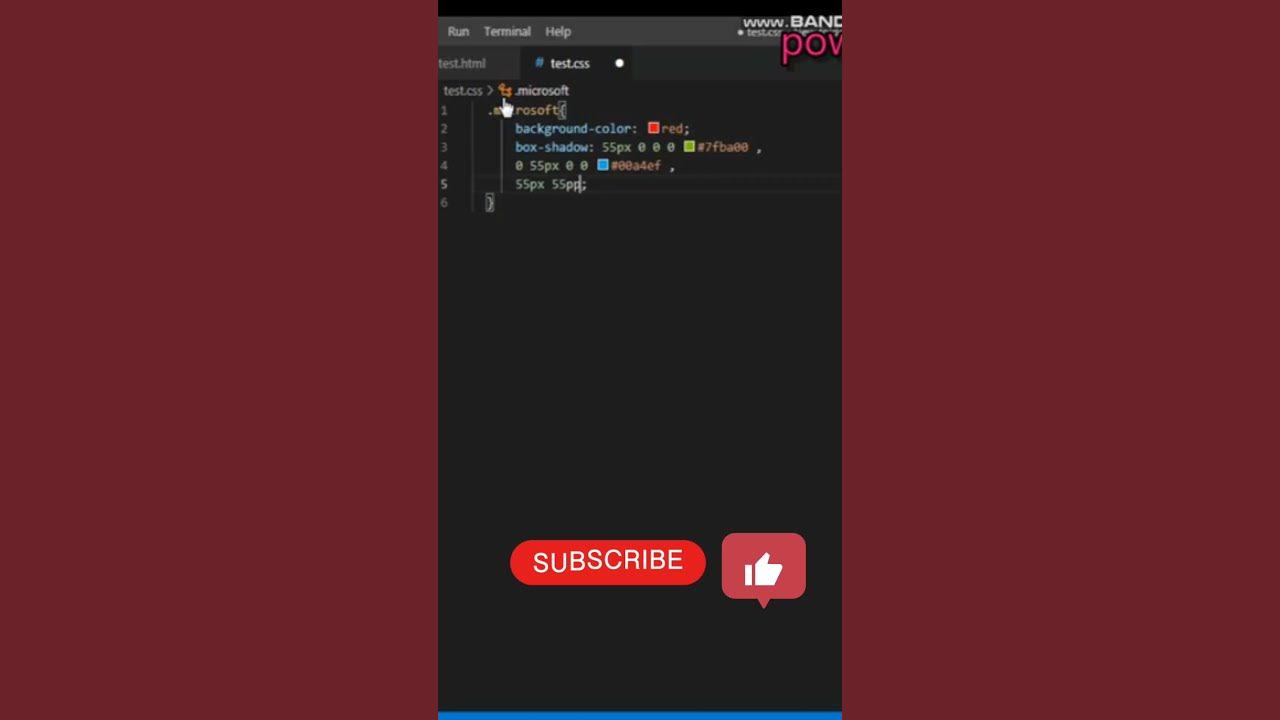 How To Do Microsoft Logo Using Html And Css Shorts Viral Css Youtube
