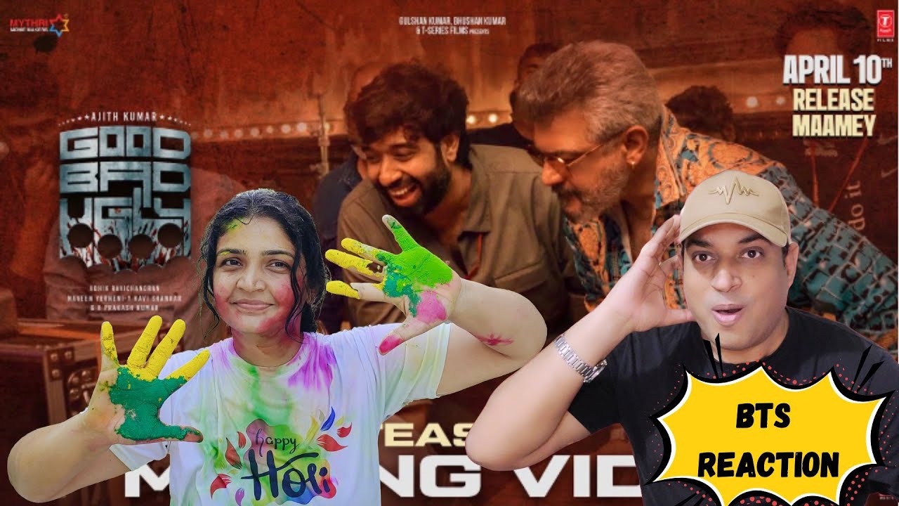 Good Bad Ugly Teaser Reaction | Ajith Kumar 🔥 | Trisha | Behind the ...