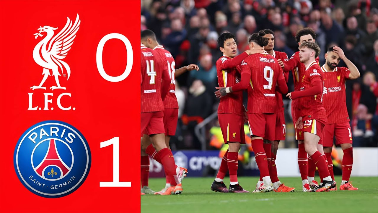 REDS CRASH OUT IN CHAMPIONS LEAGUE! | LIVERPOOL 0-1 PSG (LFC 1-4 PSG ...