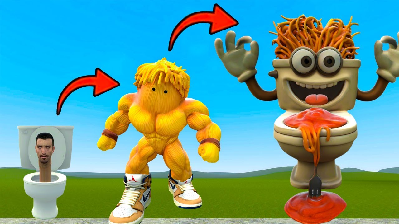 I MADE NEW ROBLOX SPAGHETTI TUALETTI FROM STEAL A BRAINROT In Garry's ...