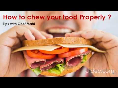 How to chew your food properly |benefits of chewing food slowly |chew ...