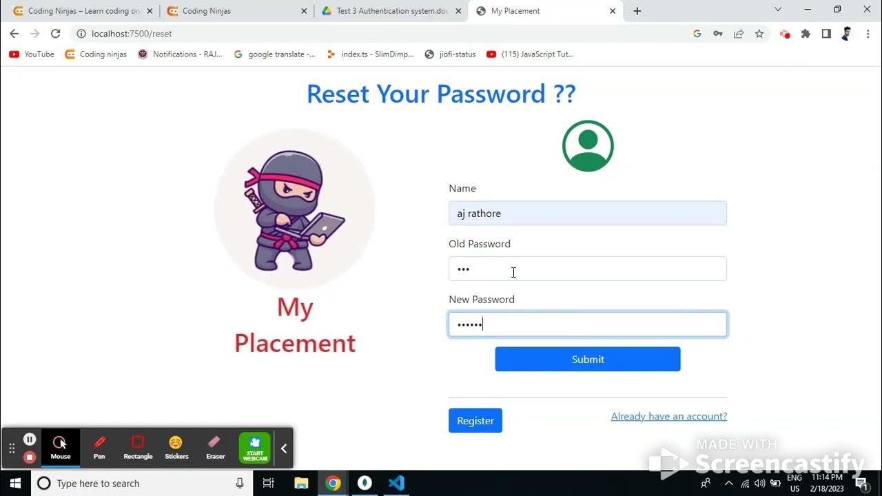 Project Nodejs Authentication Skill Test Youtube