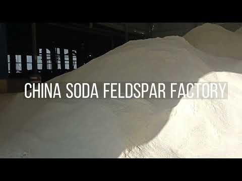 Soda feldspar for fiber glass