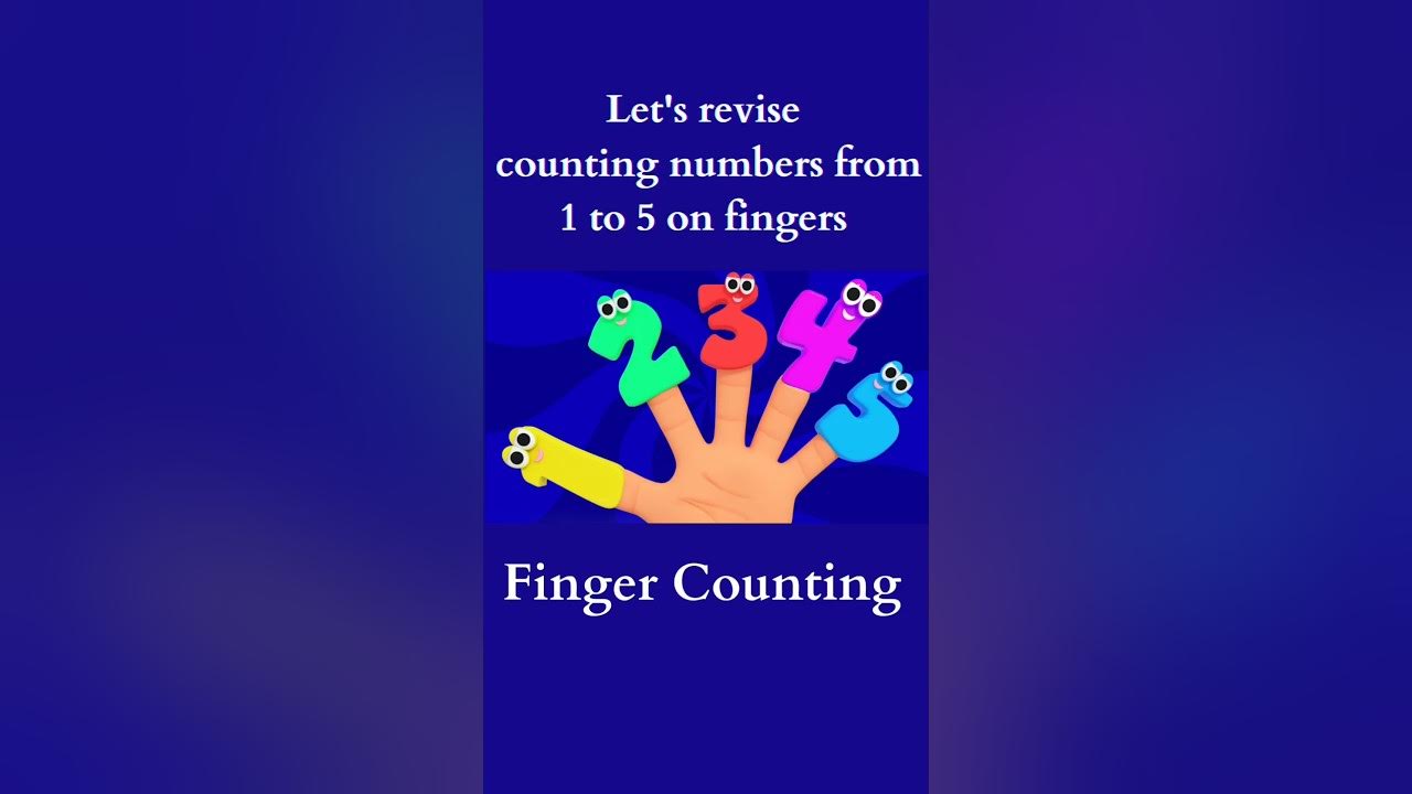 Finger Counting 🖐️| Counting numbers on fingers | Numbers from 1to5 ...