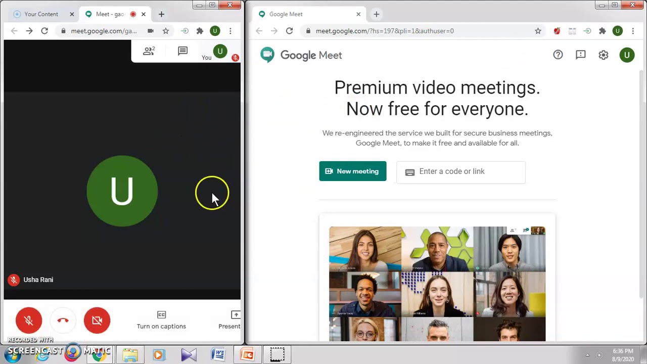 How to see participants while presenting in Google meet - YouTube
