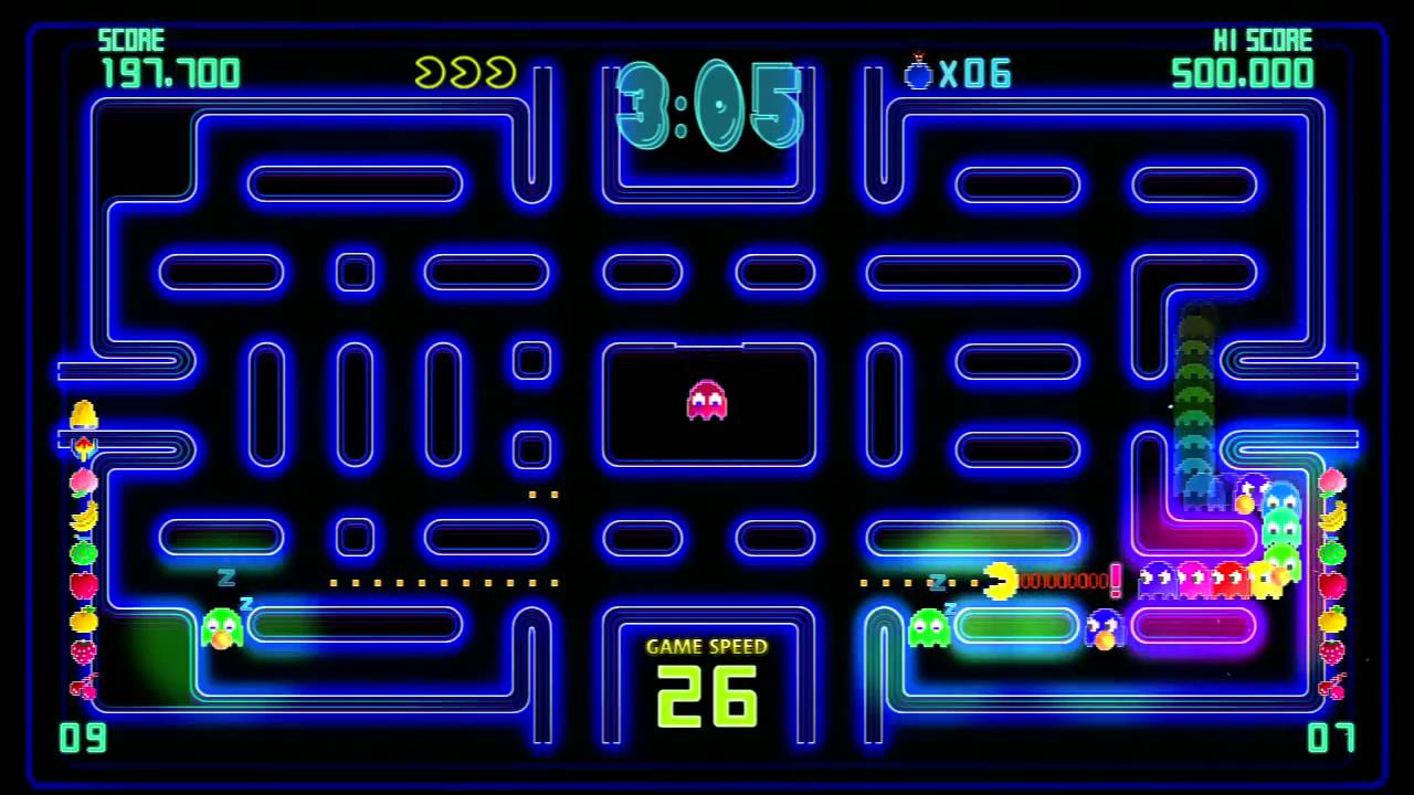 Pac Man CE DX - First Game (360) - YouTube