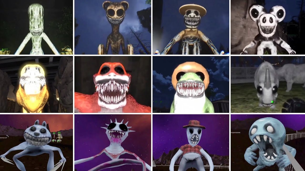 zoonomaly - Original vs Mobile vs ZooHorror All Jumpscares - YouTube