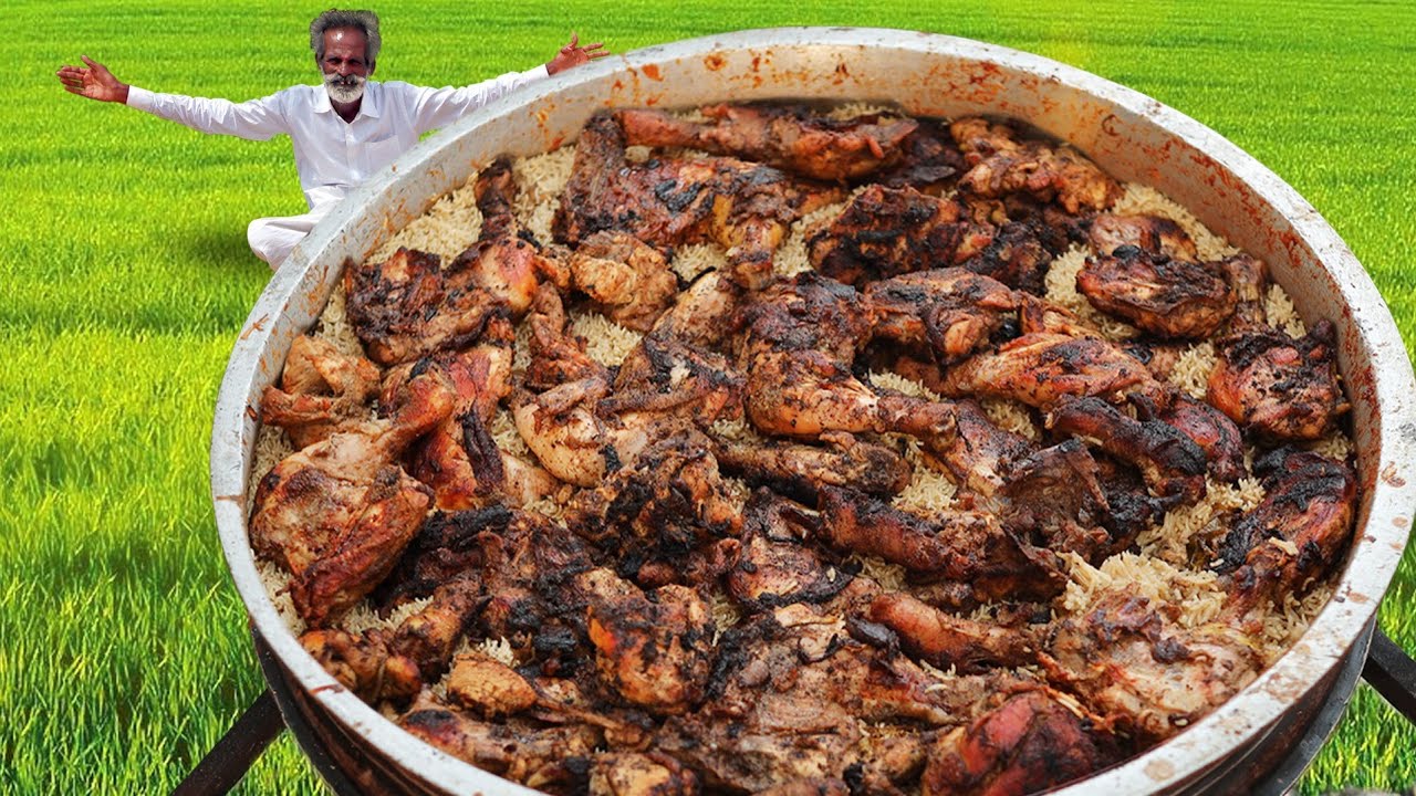 ROASTED !!! CHICKEN Biryani by Daddy Arumugam | Village food factory ...