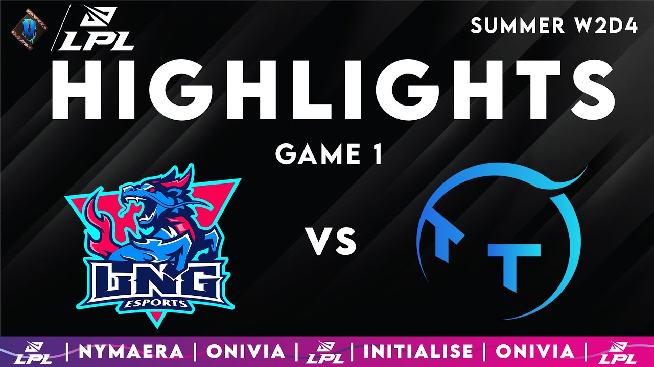 LNG vs TT Highlights Game 1 LPL 2025 Split 3 W2D4 LNG Esports vs TT ...