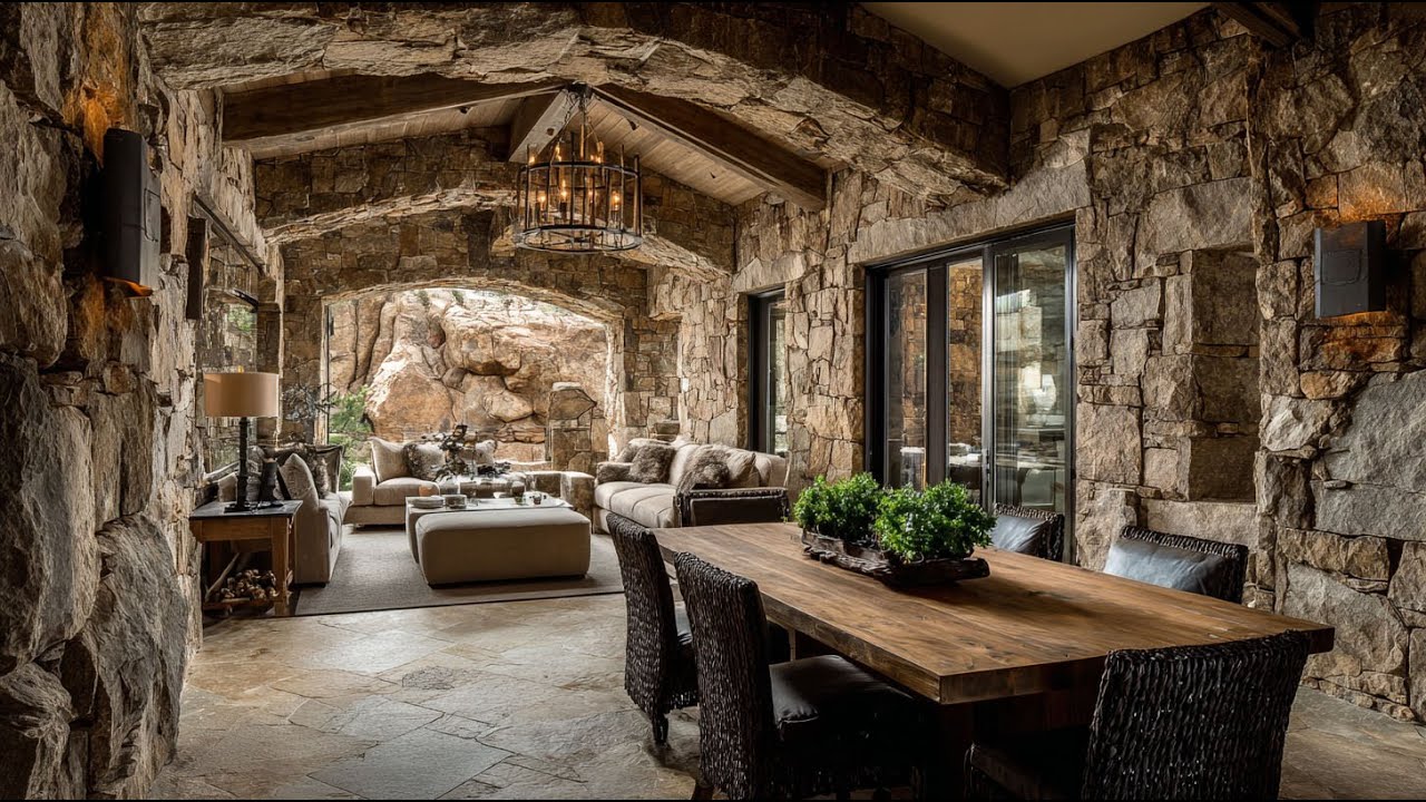Natural Stone Interiors That Redefine Rustic Luxury! - YouTube