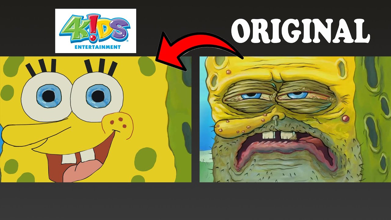 Funny 4KIDS Censorship in Spongebob №5 - YouTube