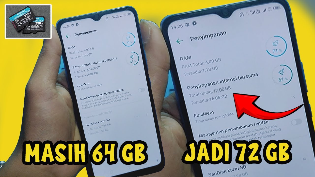 Cara Menambah Penyimpanan Memori Internal dengan kartu SD di HP INFINIX ...