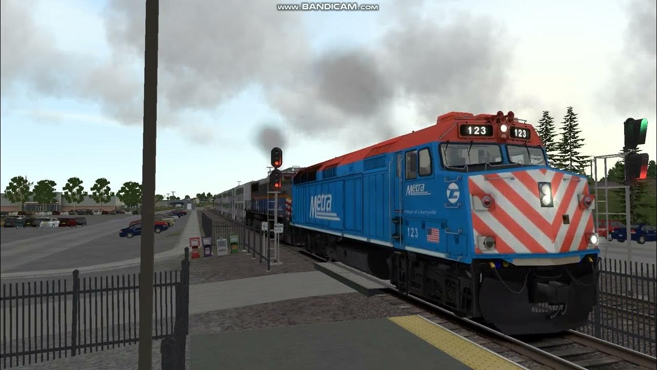 Train Simulator Classic Metra F40PH-2 & SD70MACH Coming into Aurora, IL - YouTube