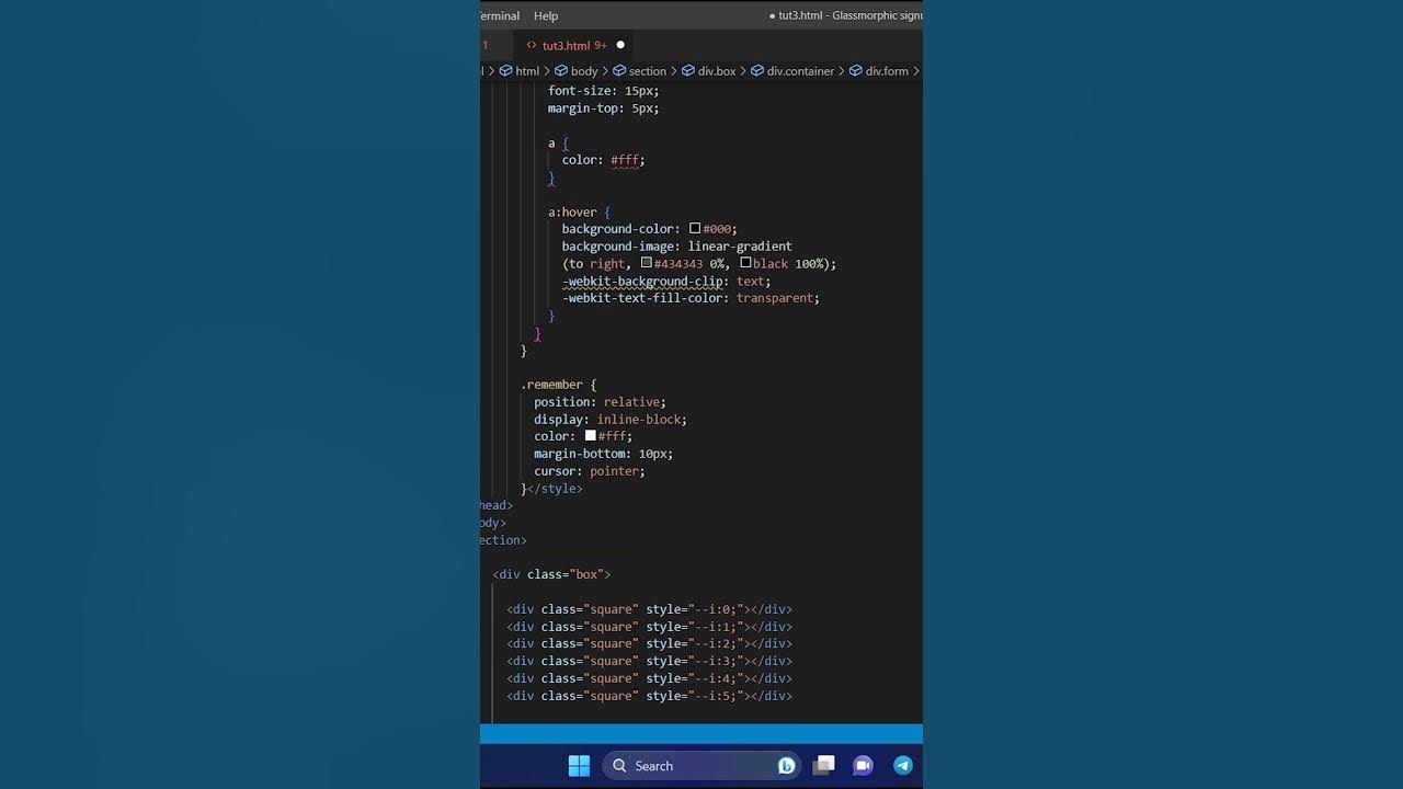 Make A Glassmorphic Login Signup Form Using Html And Css Javascript Webdevelopmentcourse