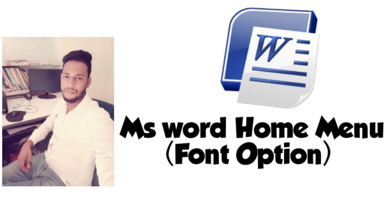 Ms word Home Menu - YouTube
