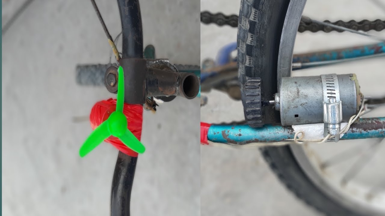How to make free energy fan for bicycle - YouTube