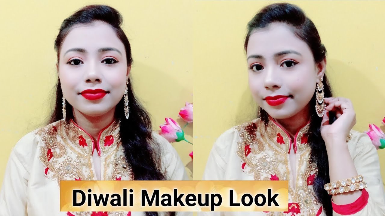 Diwali Makeup Tutorial 2019 || Easy & Simple Makeup Look || Aisha Khan ...