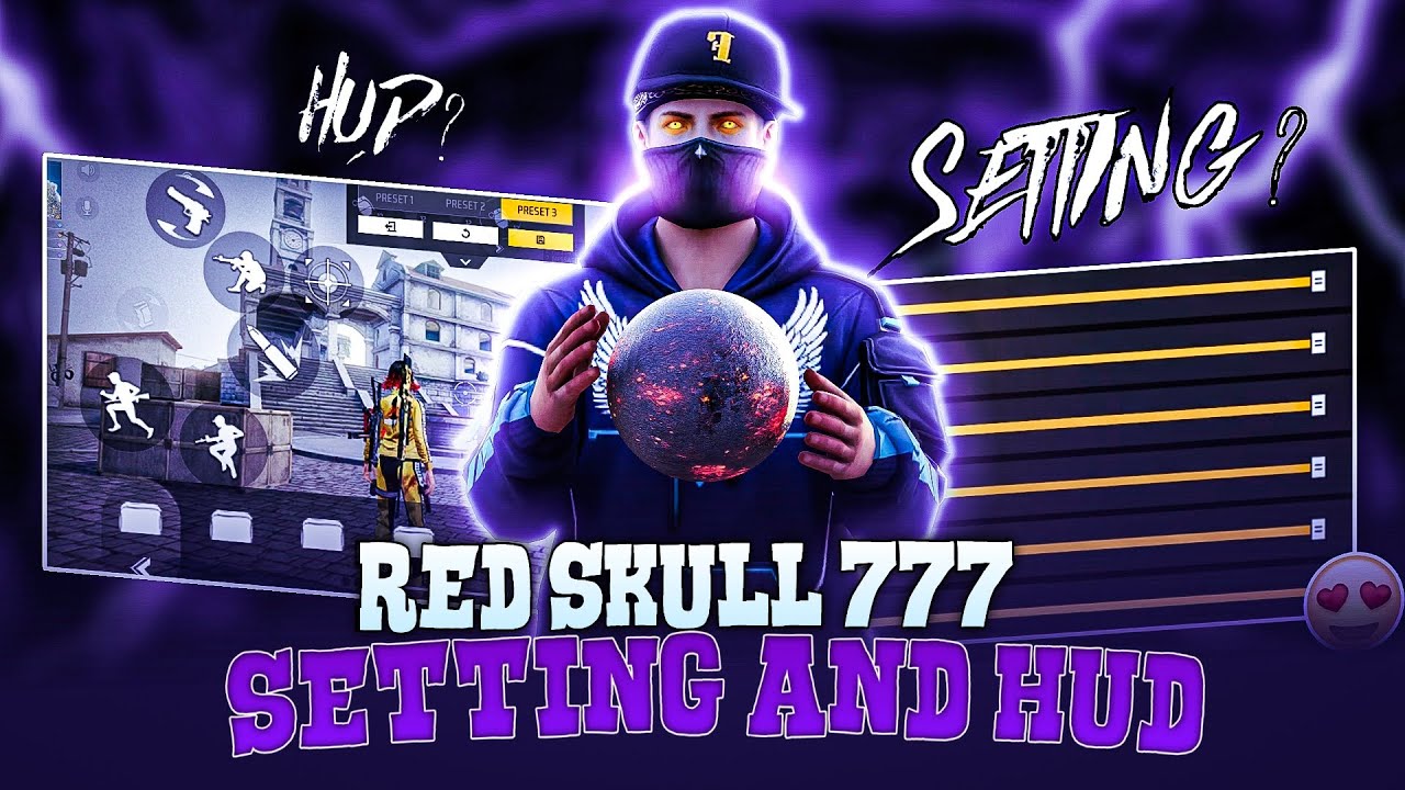 RED SKULL 777 SETTING+CUSTOM HUD DPI REVEALED ⚙️👾 @NonstopGaming_ - YouTube