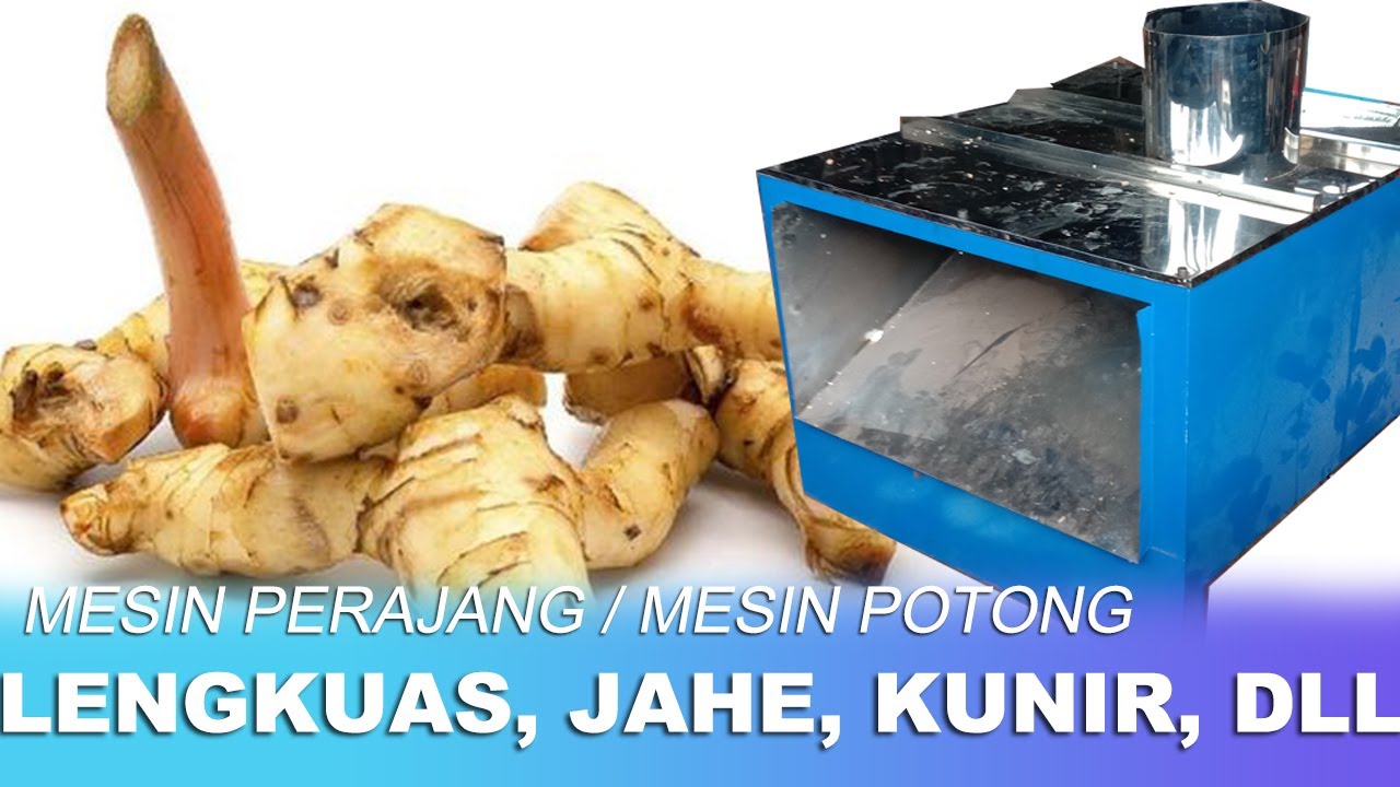 Mesin perajang potong jahe lengkuas kunir kunyit empon - empon - Mesin ...