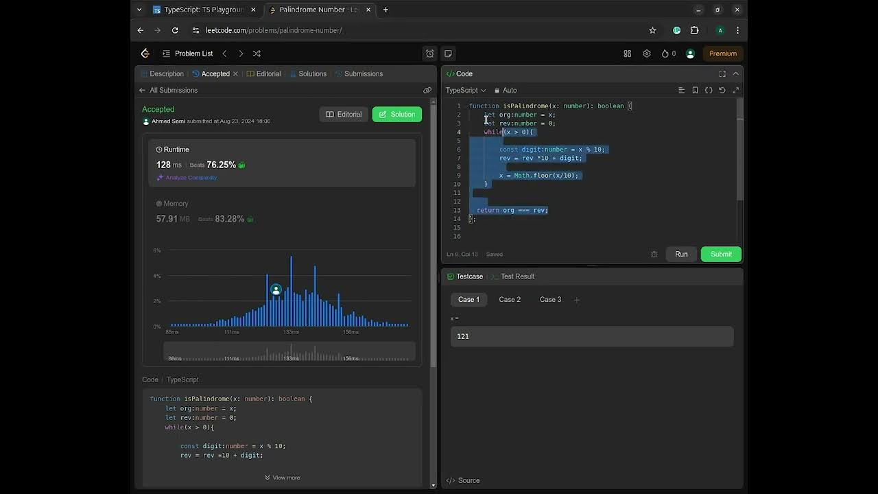 9. Palindrome Number problem-solving Arabic video2 #leetcode # ...