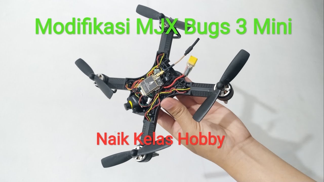 Maiden Flight Modifikasi MJX Bugs 3 Mini - YouTube