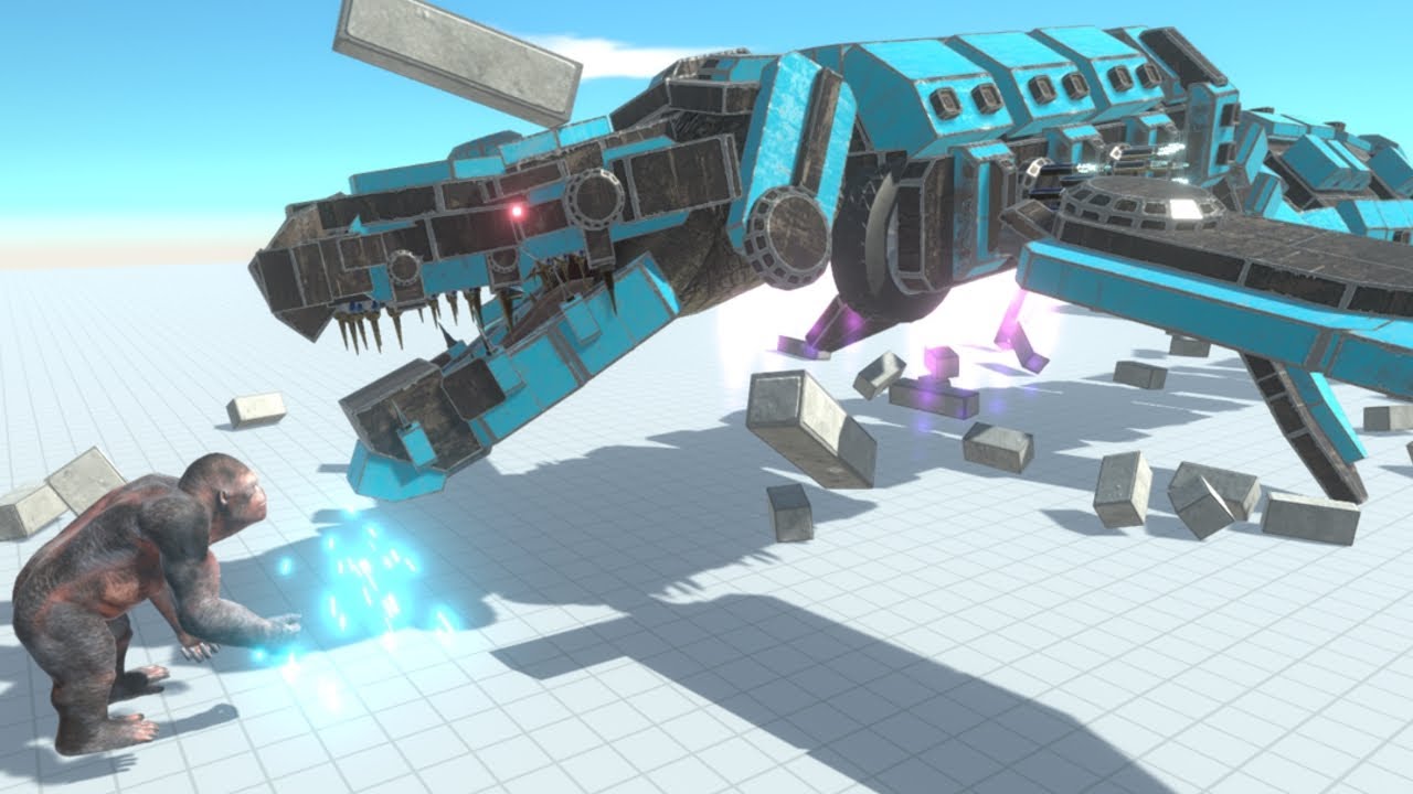 Robot Mosasaurus vs ALL UNITS Animal Revolt Battle Simulator - YouTube