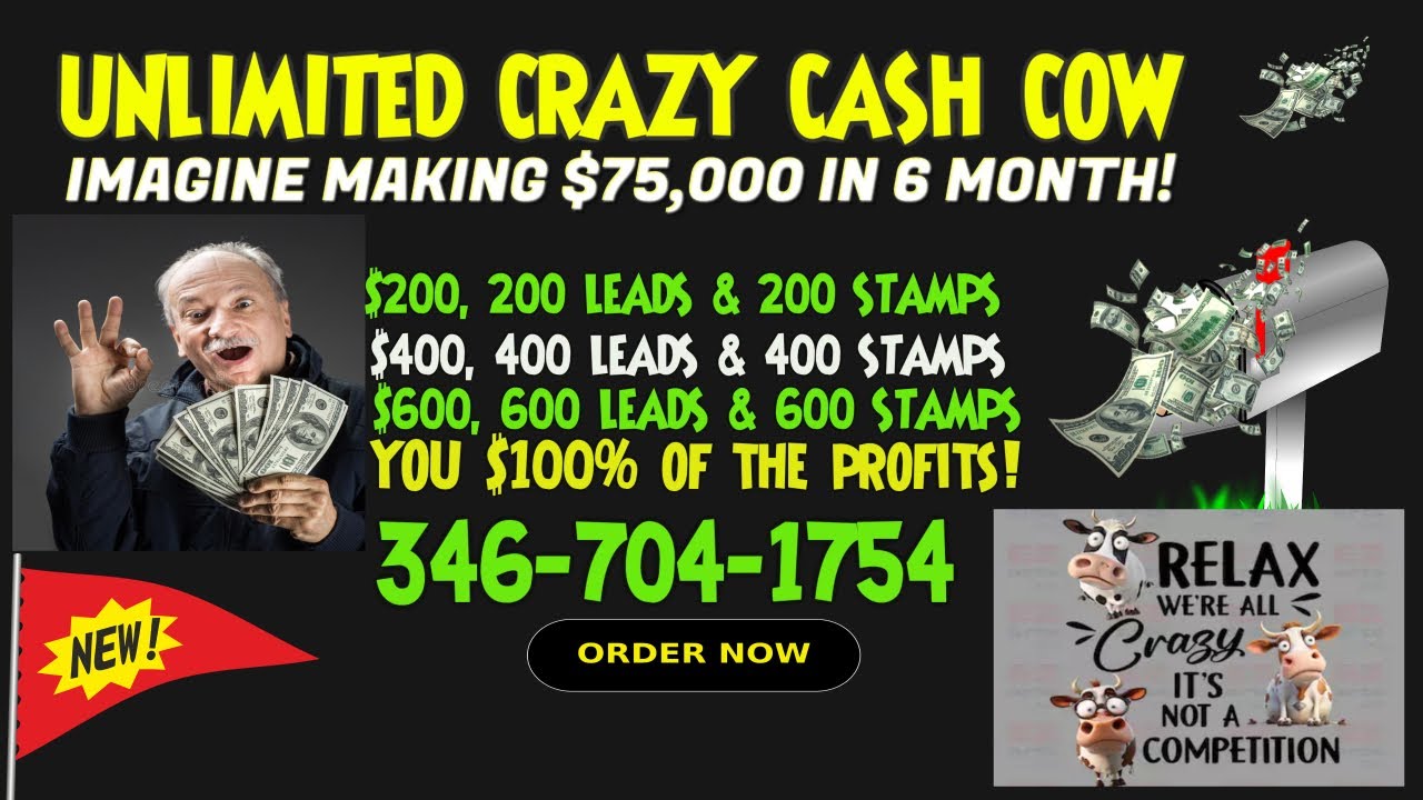 (UNLIMITED CRAZY CASH COW), CRAZY CLUB CASH FUND PAYMENT PROOF, *THE ...