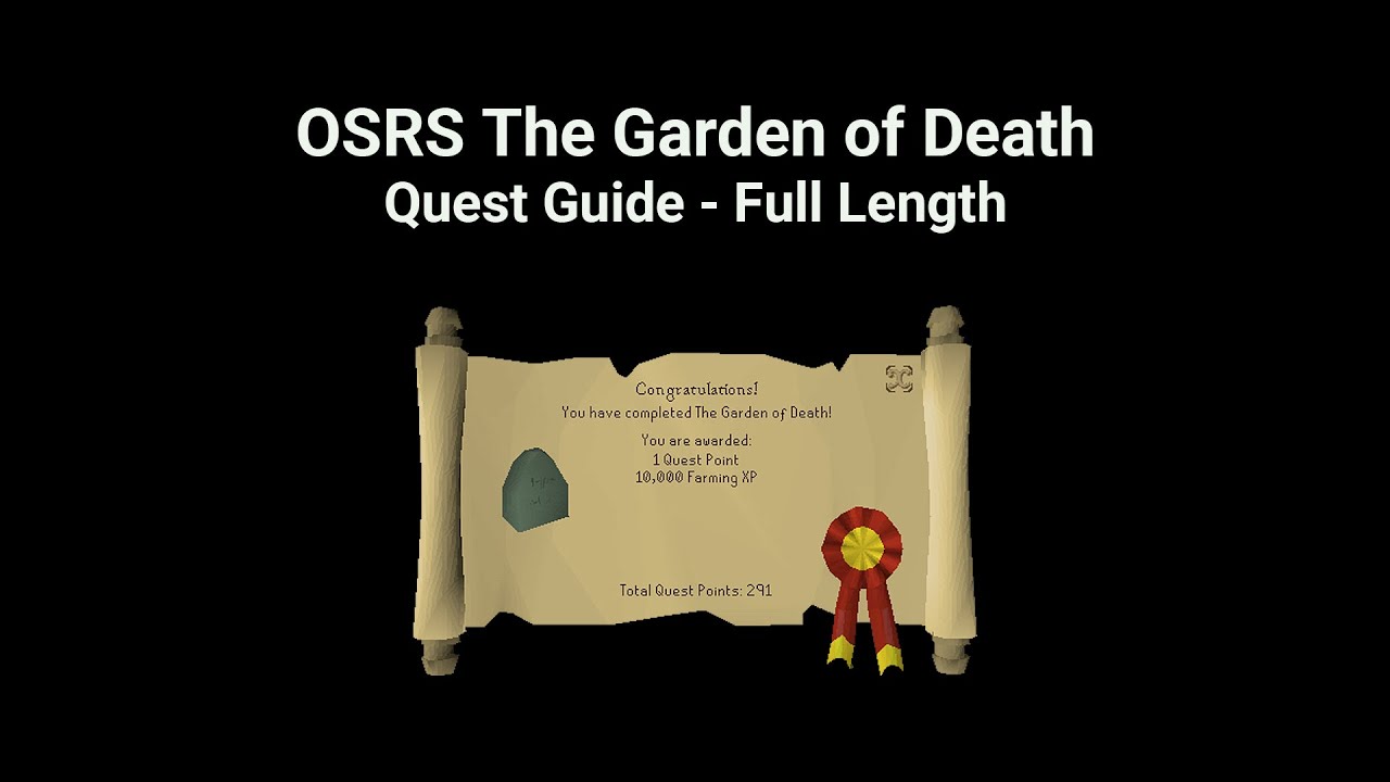 OSRS The Garden of Death Quest Quick Guide Full Length - YouTube