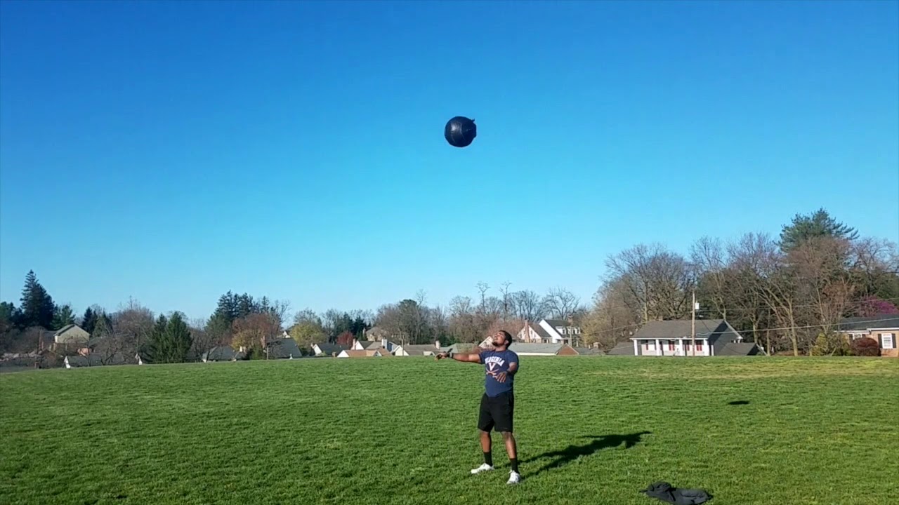 Medicine Ball Vertical Throw - YouTube