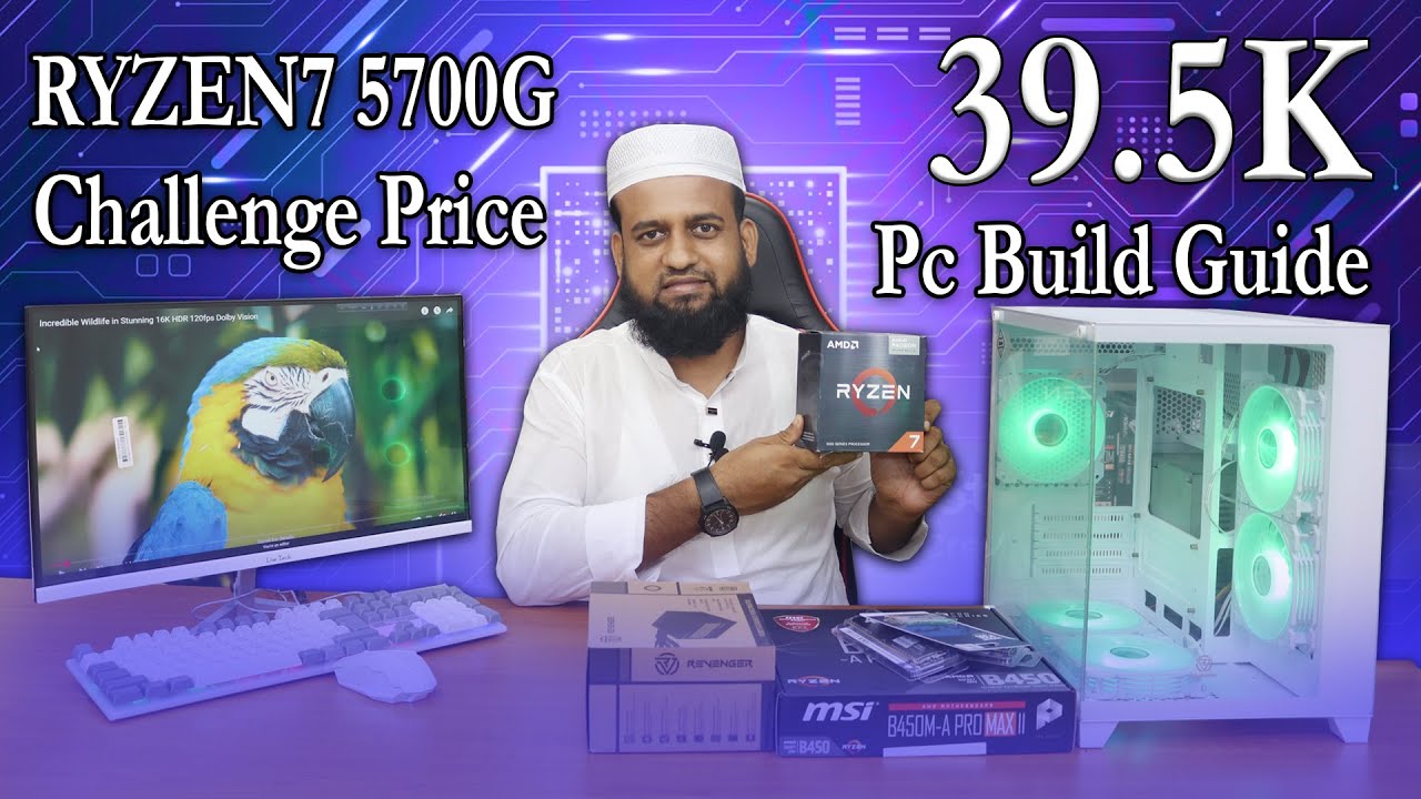 39.5K Full White Gaming PC Build 2025 | Ryzen 7 5700G Beast Budget ...