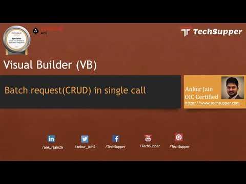 How to execute batch requests in Oracle Visual Builder - YouTube