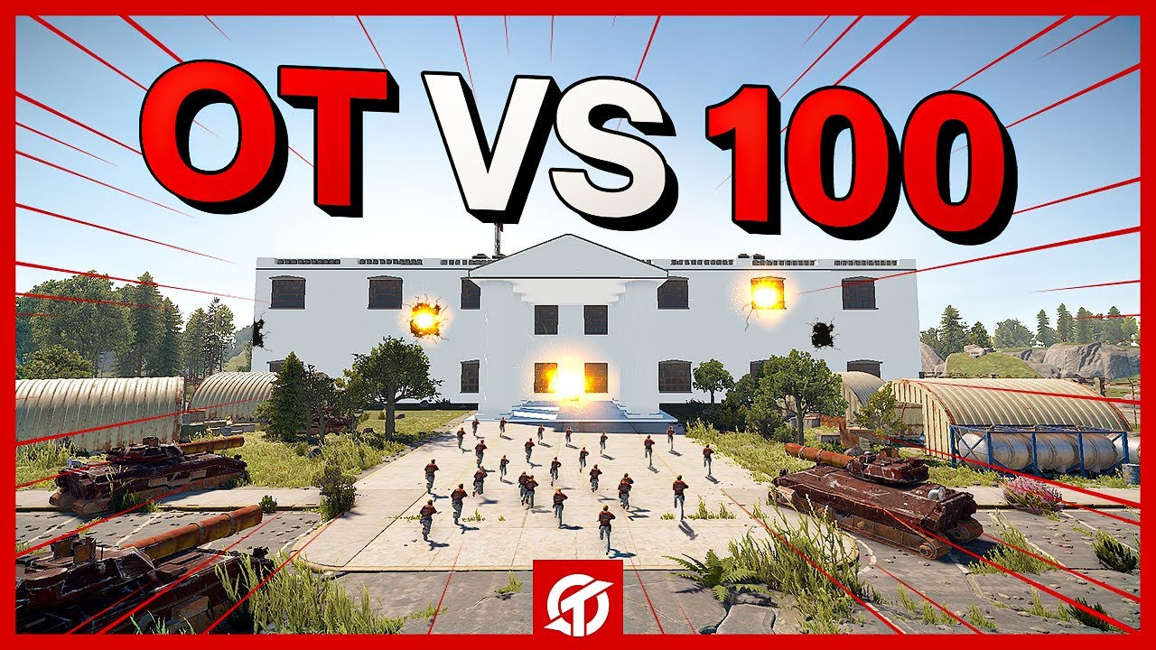 Can 100 Players Defend the White House Against the BEST CLAN in Rust ...