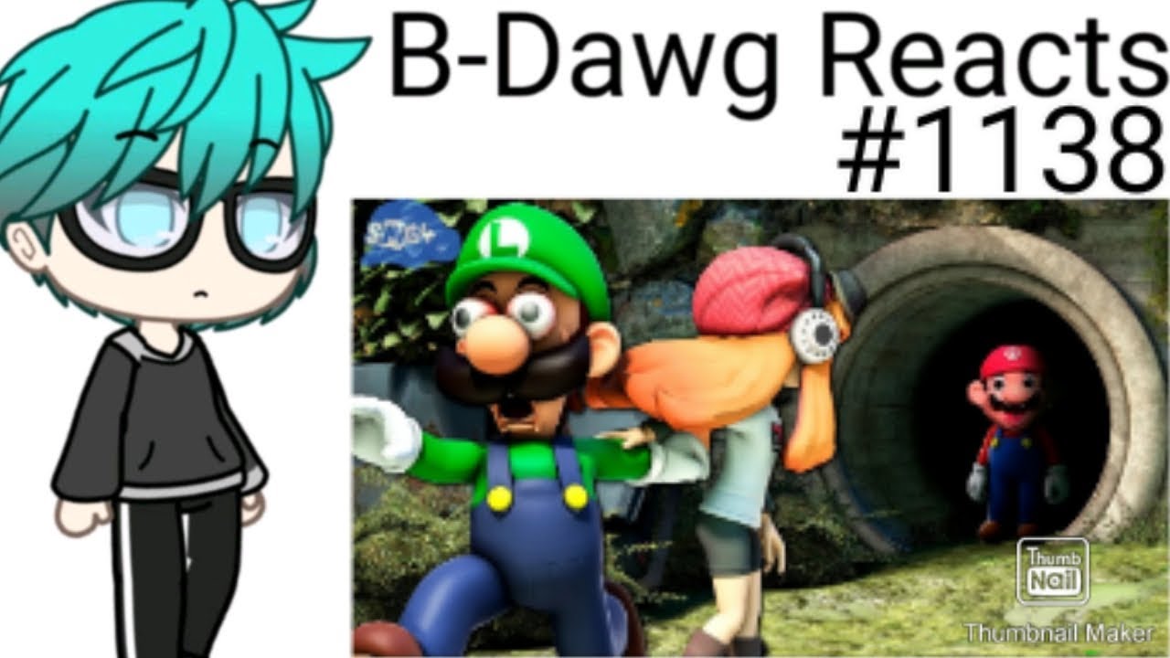 "Very Scary" B-Dawg Reacts To SMG4: Mario's Tunnel Of Doom - YouTube