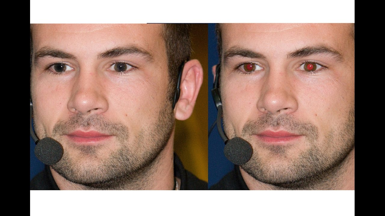 How to Remove Red Eye in Adobe Photoshop CC - YouTube