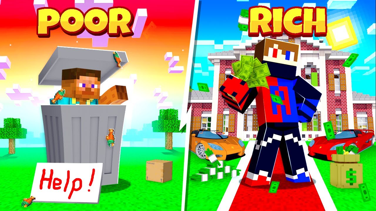 HOW I BECAME A RICH in this Minecraft CITY... - YouTube