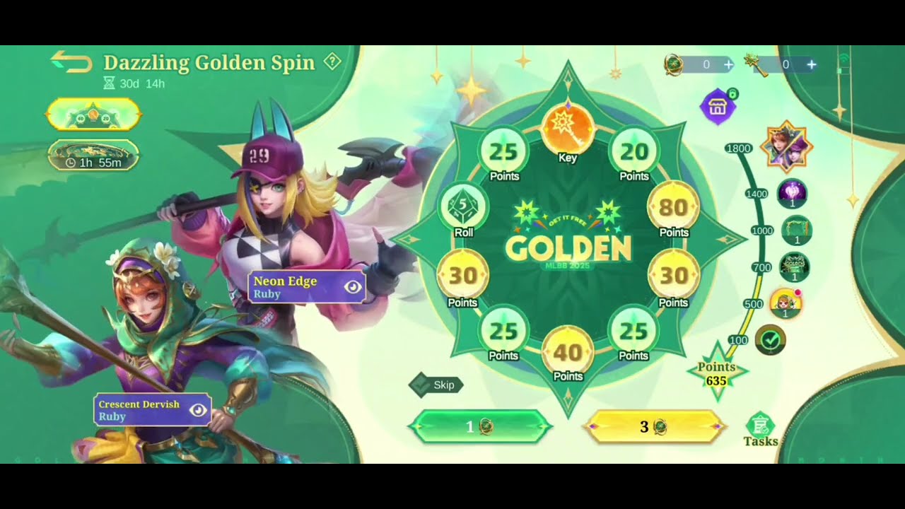 នឹក Neon Edge តែយក Crescent Dervish ឈុតក្រៅ Ruby | Mobile Legends - YouTube