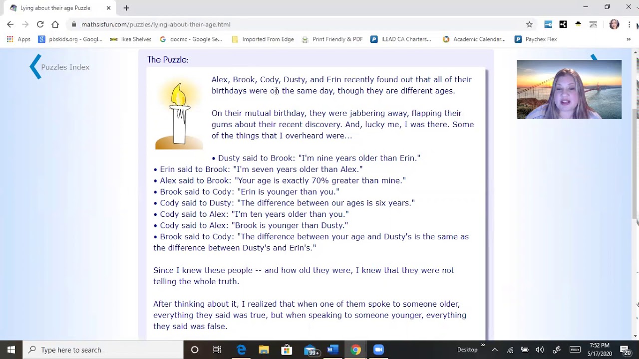 Math Resource Showcase - Logic Puzzles - mathisfun.com - YouTube