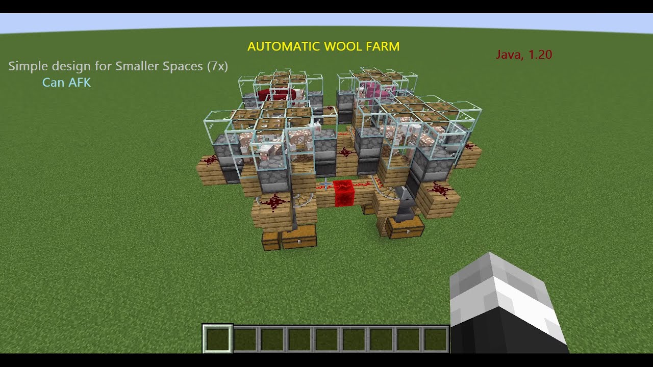Wool Farm Tutorial | Java, 1.20 - YouTube