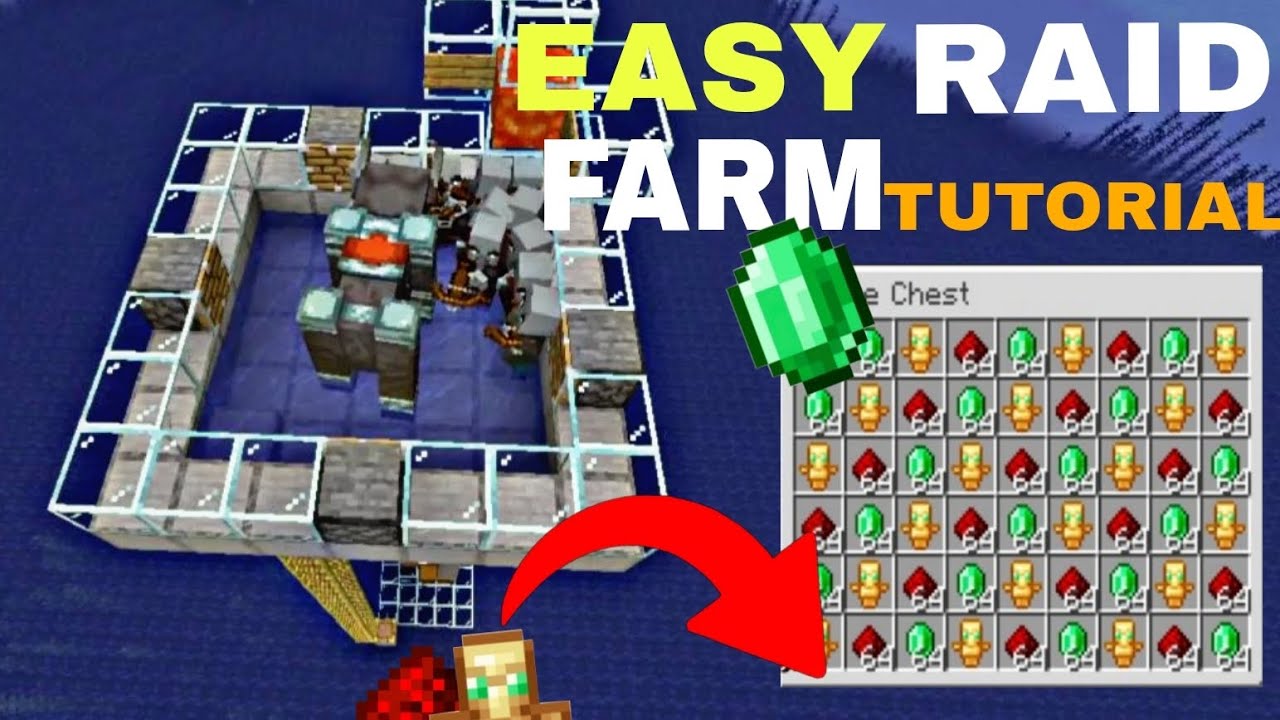 Minecraft easiest raid farm in 1.21.6 in bedrock & java edition ...