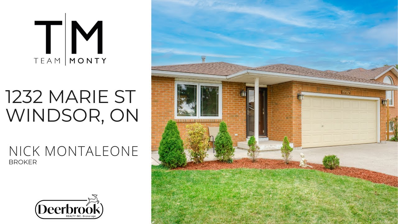 1232 Marie St Windsor ON | Presented By Nick Montaleone - Broker - YouTube