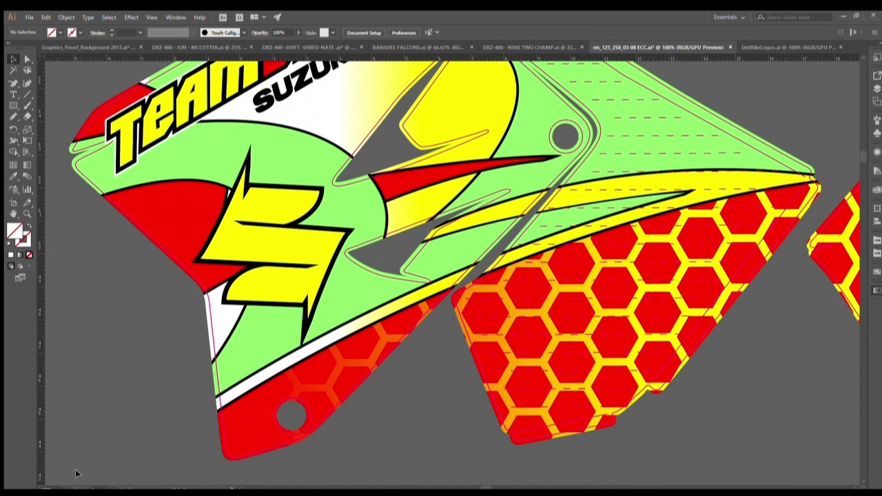 TEAM ECC REPLICA GRAPHICS | SUZUKI RM 250 | PRIMAL GFX CO - YouTube