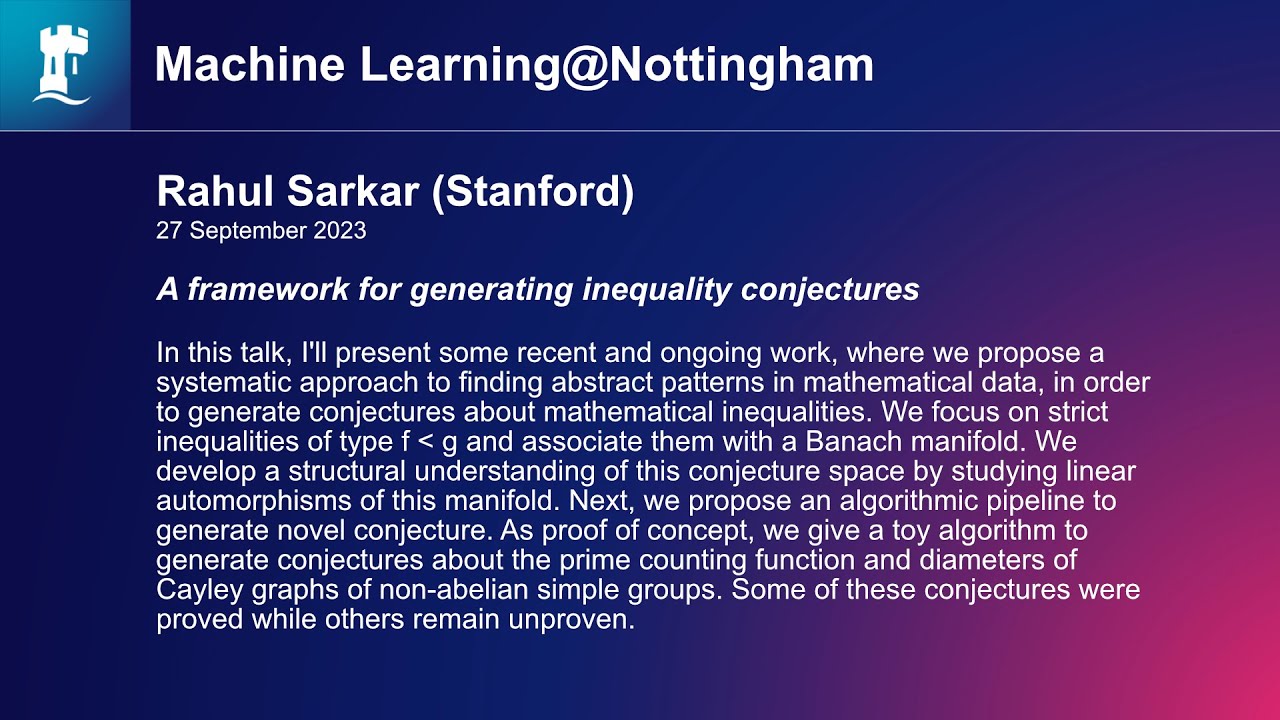 Rahul Sarkar (Stanford) - YouTube